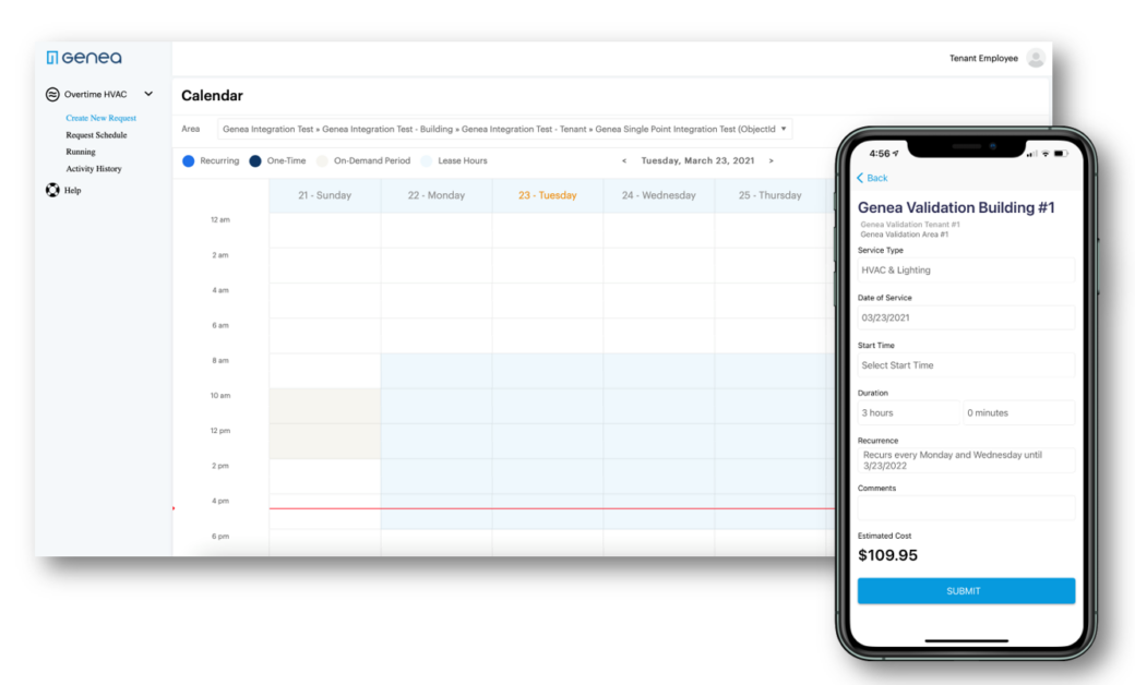 Genea Platforms Login | Genea Submeter Billing & Overtime HVAC